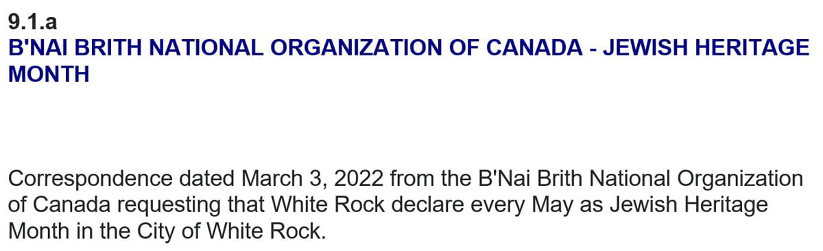 JHM WHITE ROCK - B'nai Brith Canada